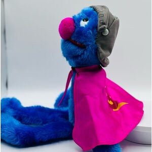 Sesame Street | Toys | Super Hero Grover Plush Doll Hat Cape Sesame ...